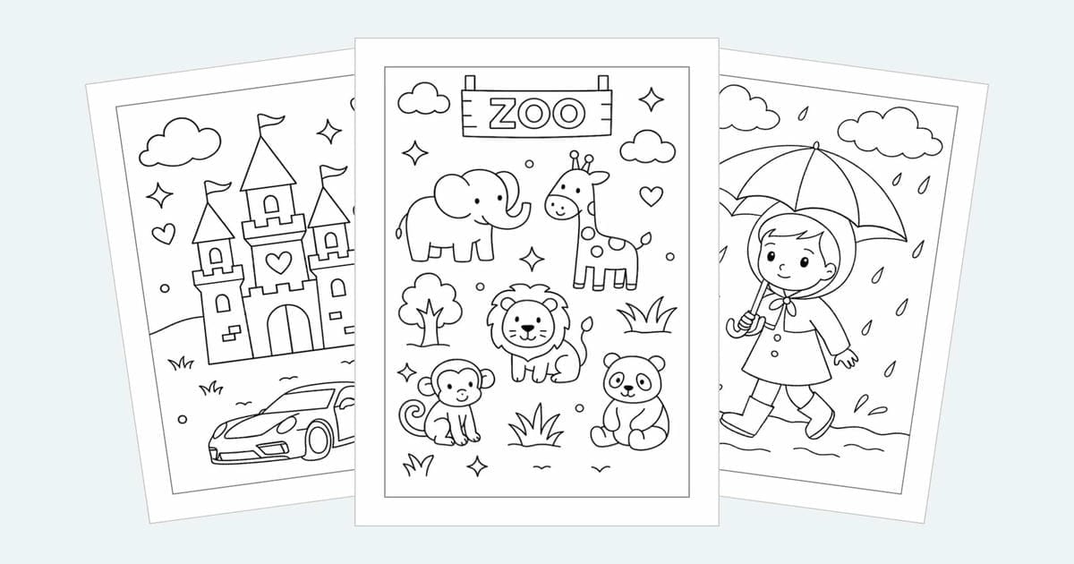 30+ Coloring Pages For Kids (Free PDF Printables)