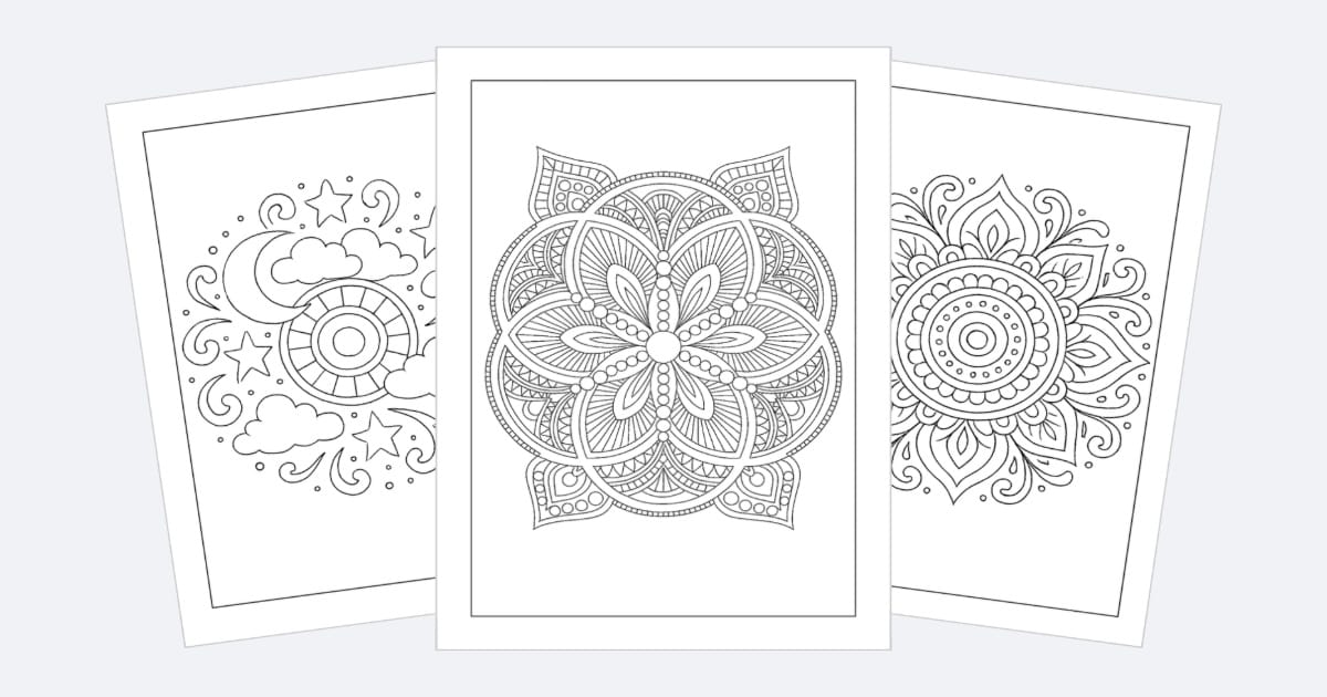 10K+ Monday Mandala Coloring Pages (Free PDF Printables)
